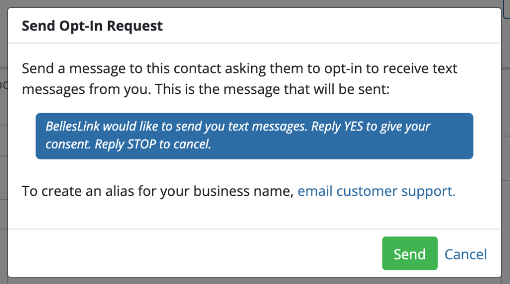 How to Get a Text Opt-in from Your Customers - BellesLink